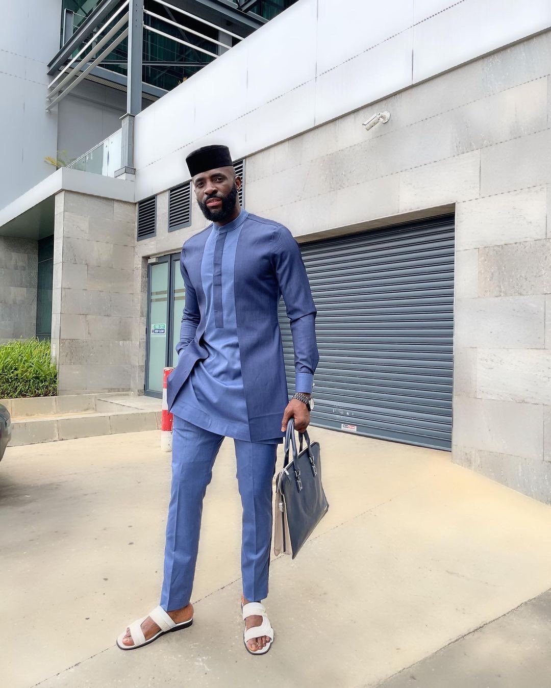 African Men Kaftan, Men 2 Piece Suit, Agbada, African Groom Outfit ...