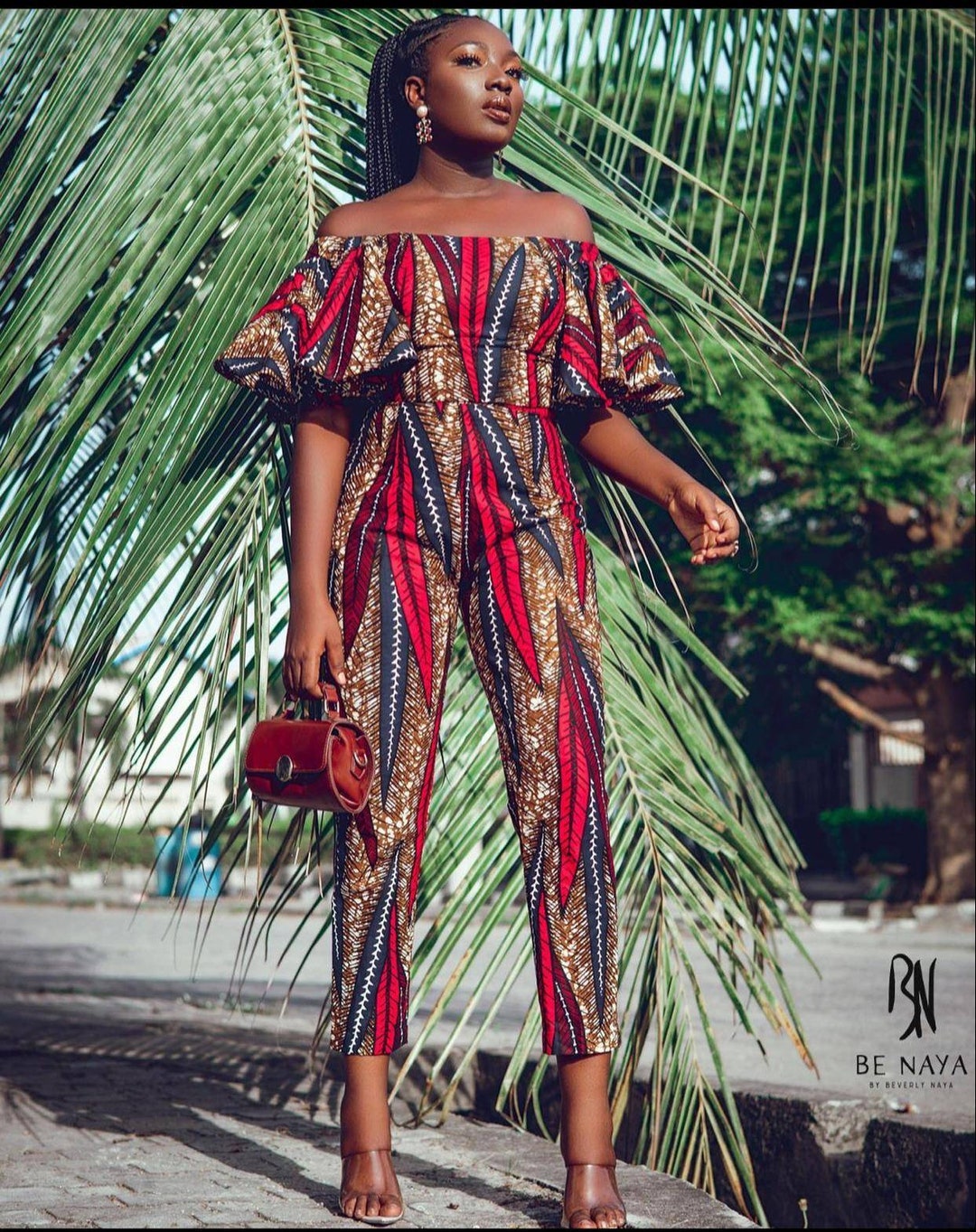 African Jumpsuit Ankara Jumpsuit,african Romper Red African Print ...