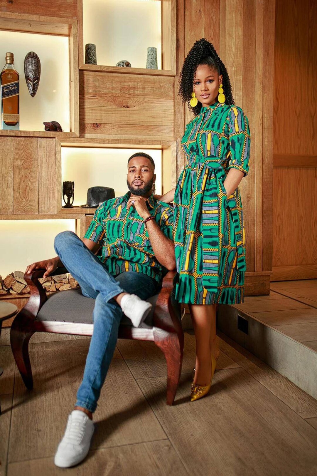 Couple African Matching Outfits, Ankara Couple Matching Set, Couple ...