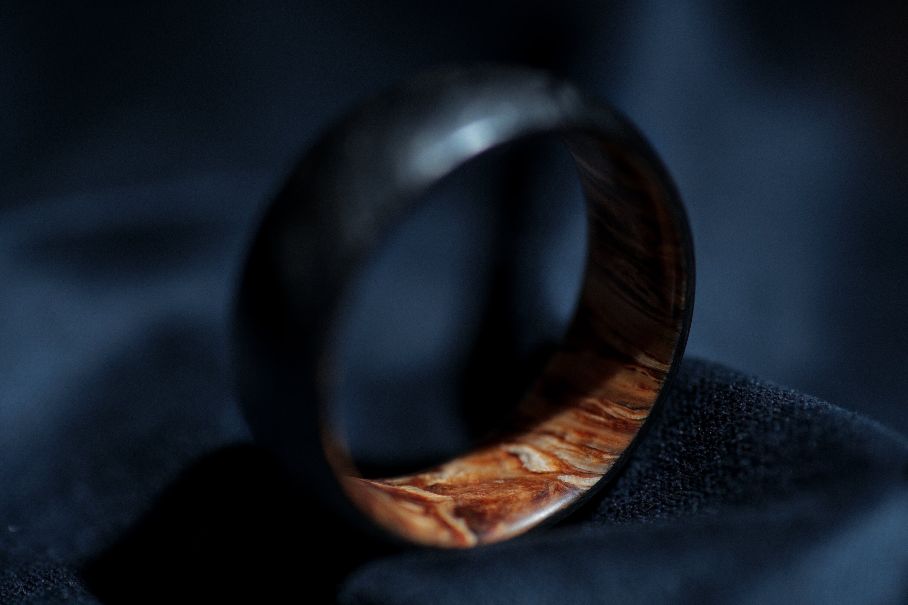 Hemp Fiber and Forged Carbon Fiber Ring Handmade by Carbon | Etsy