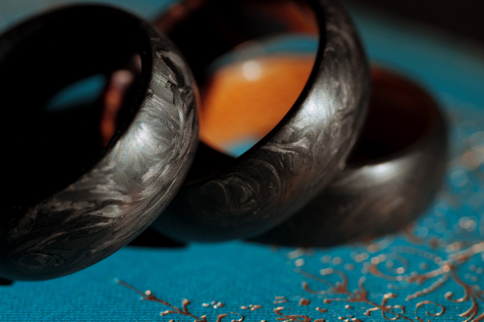 Hemp Fiber and Forged Carbon Fiber Ring Handmade by Carbon | Etsy