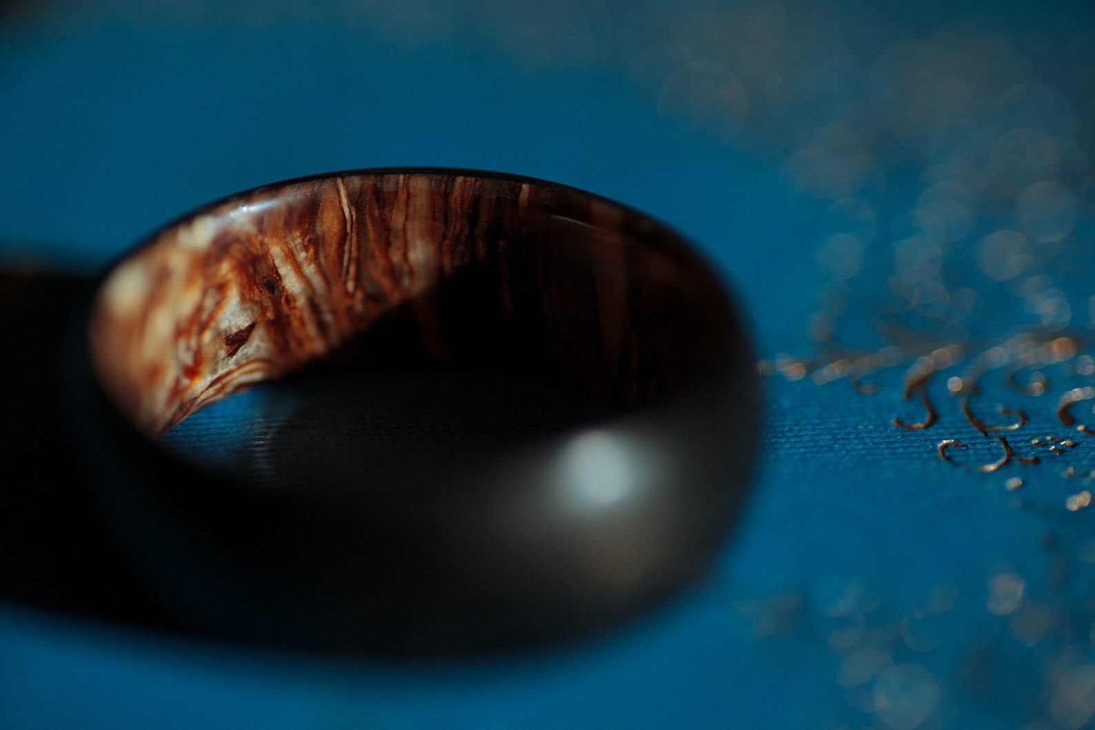 Hemp Fiber and Forged Carbon Fiber Ring Handmade by Carbon | Etsy