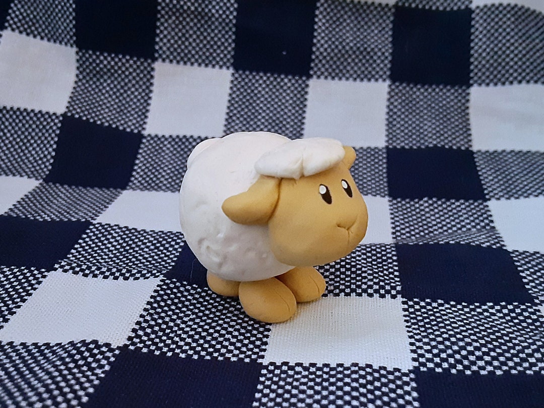 Mini Clay Sheep Figurine - Etsy