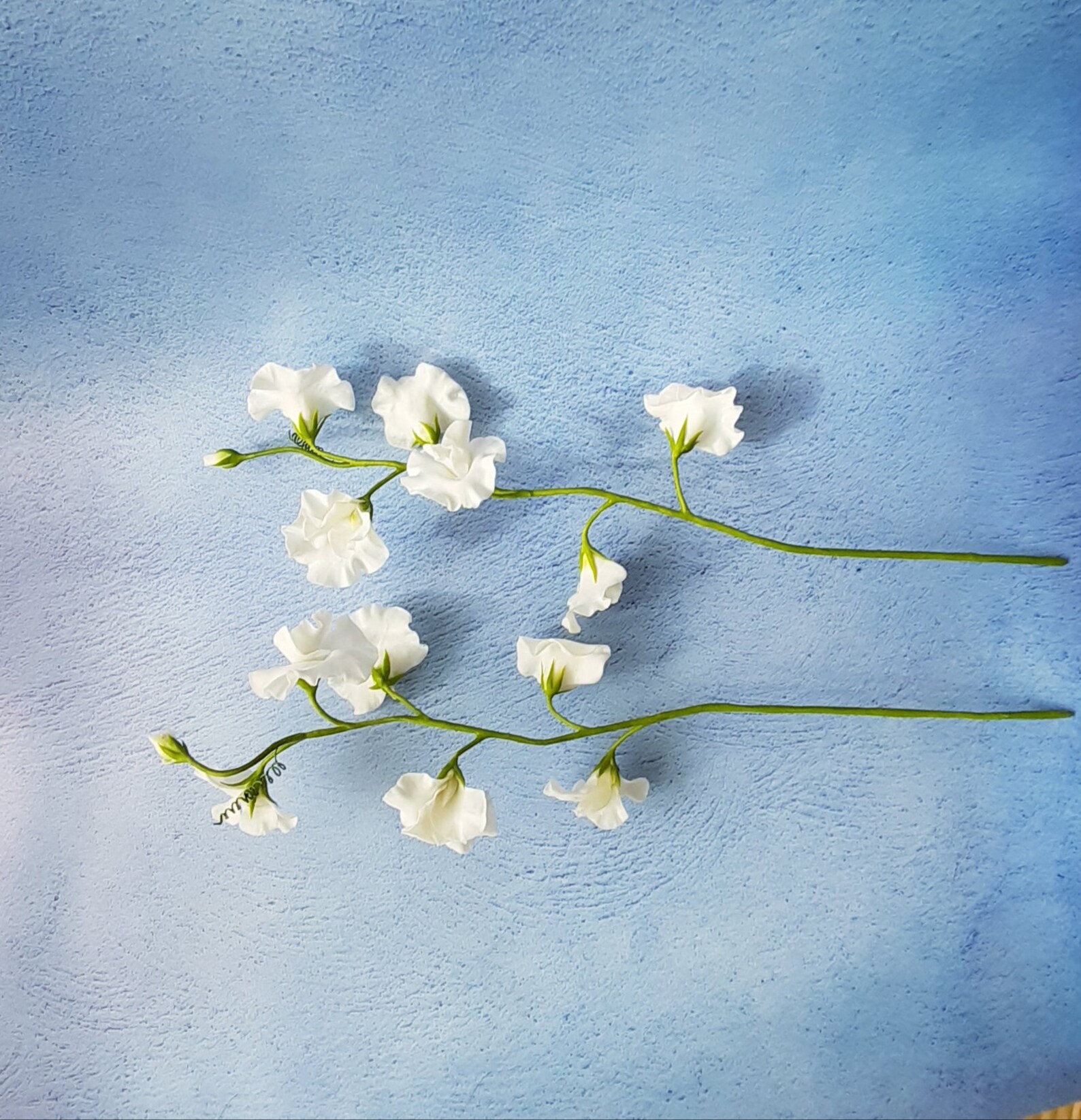 Fragrant Peas Set 7 Flowers of Polymer Clay-cold | Etsy