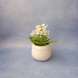 Mini Composition of Violets-polymer Clay Flower-cold Porcelain-flower ...