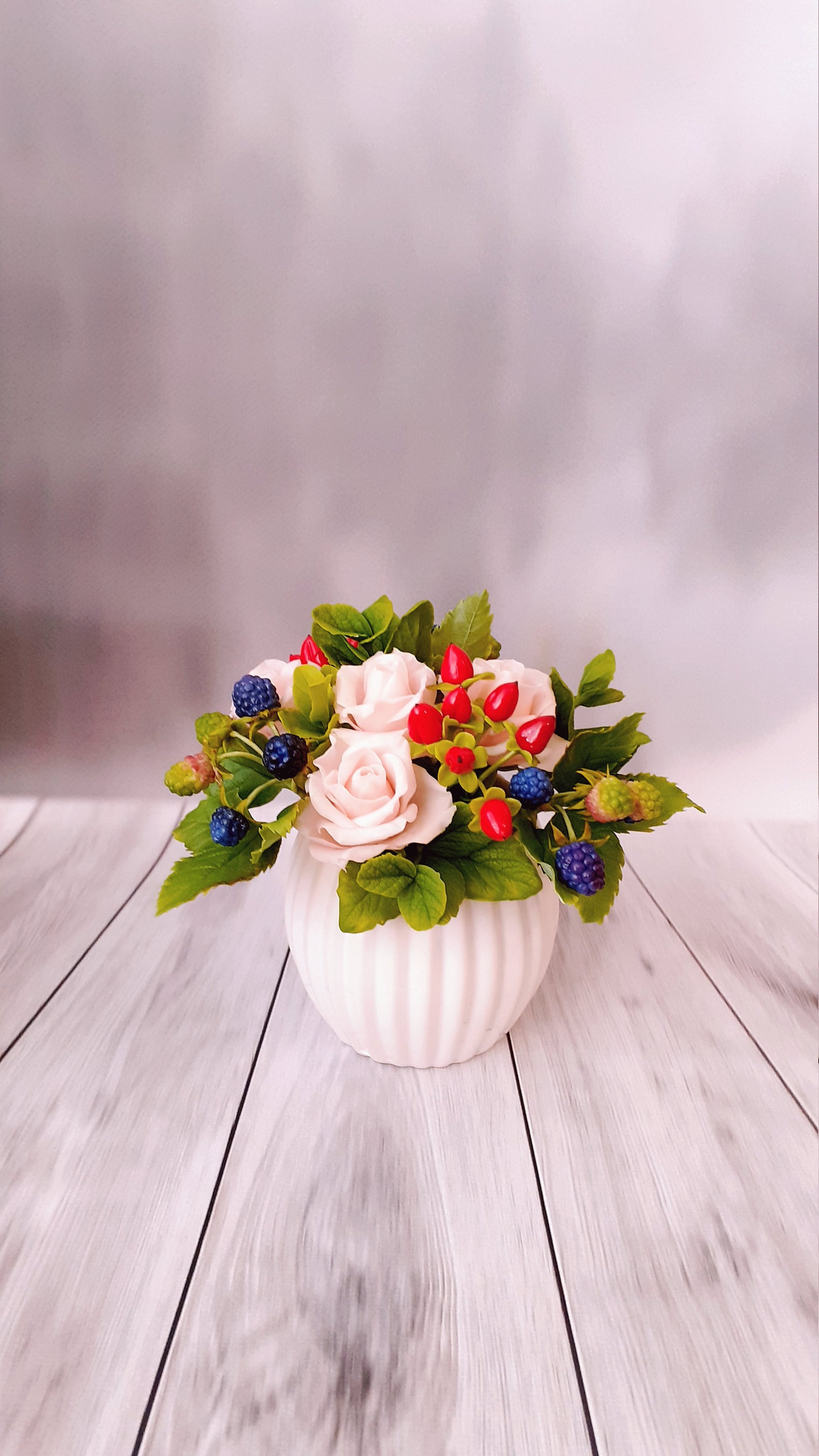 Bouquet Cold Porcelain Flowers-realistic Flower-botanical | Etsy