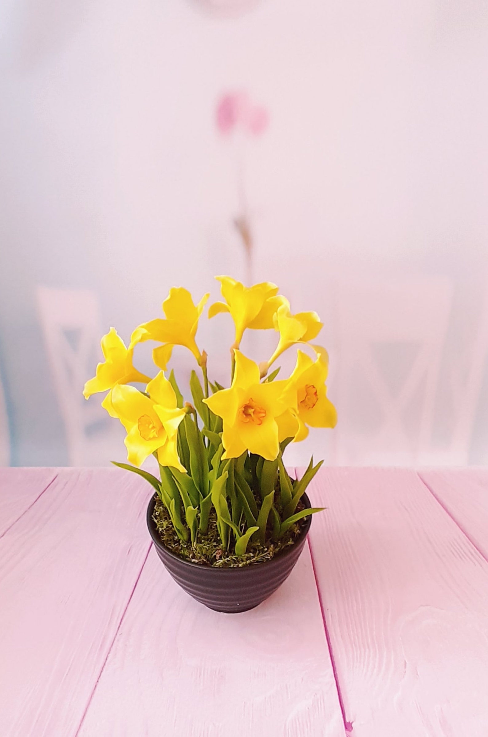 Daffodils in the Pot Polymer Clay Flowers Mothers Day Gift - Etsy