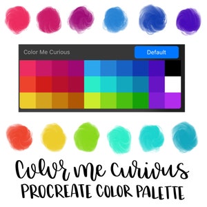 Color Me Curious: Procreate Color Palette | Etsy