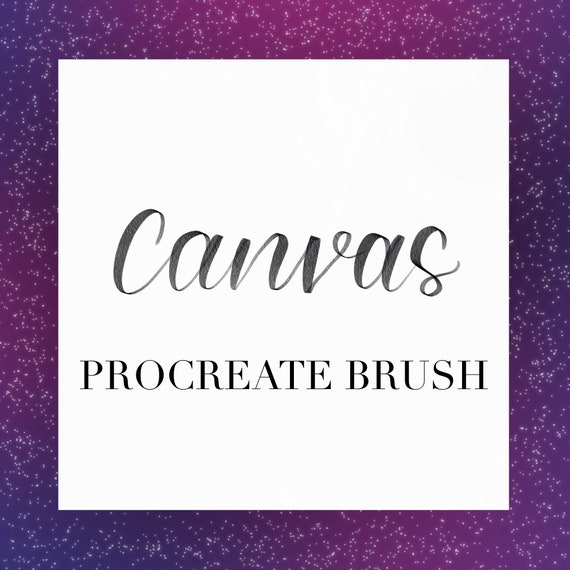 Canvas Textured Procreate Lettering Brush | Etsy
