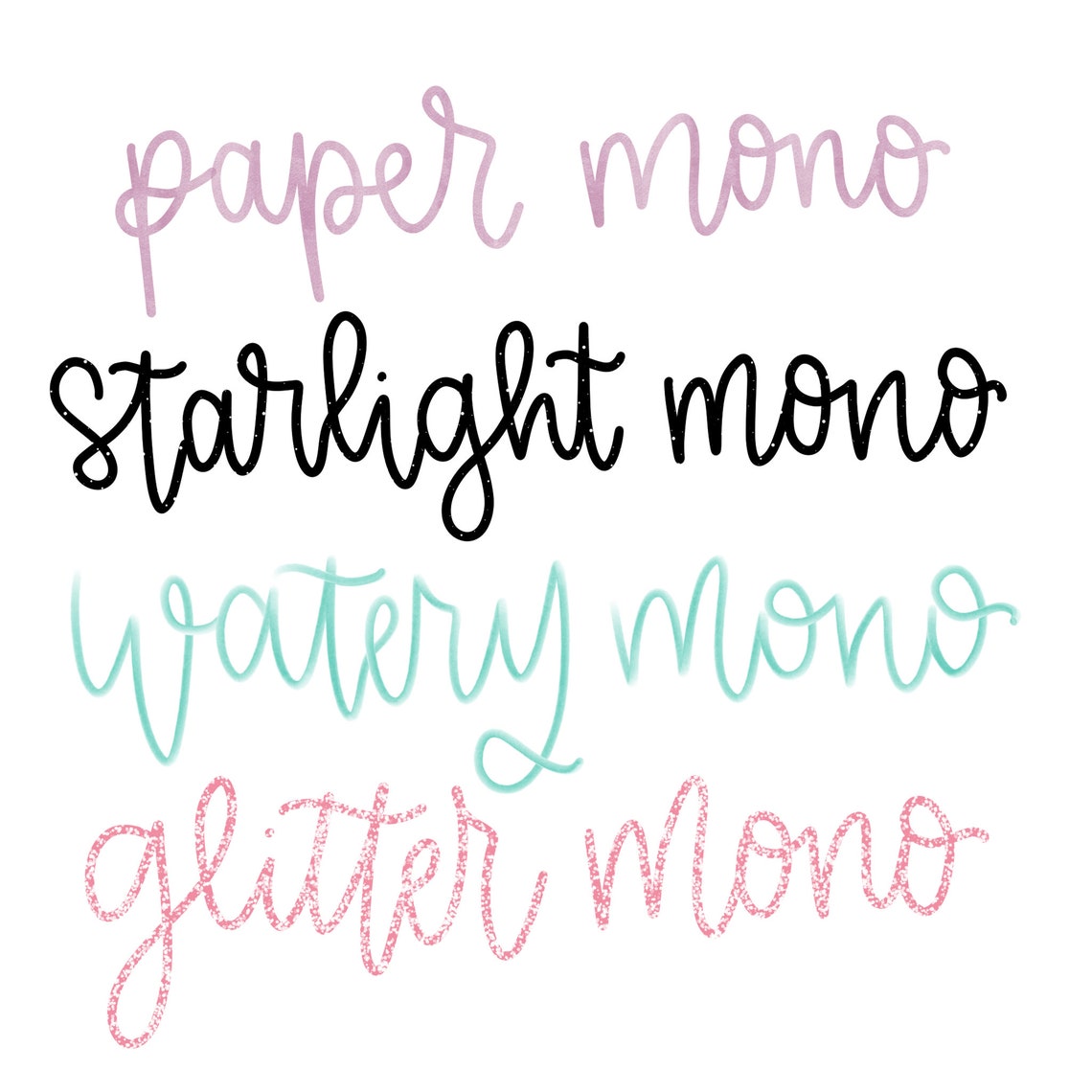 NEW Ultimate Procreate Monoline Lettering Collection set of - Etsy