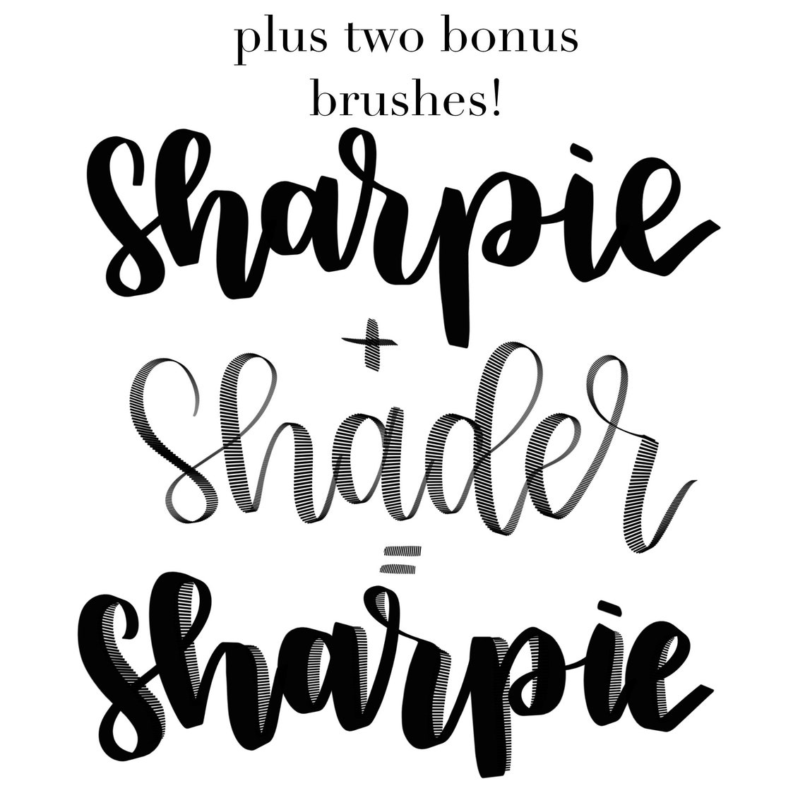 Procreate Lettering Brush Set, 15 Brushes ***plus 2 Bonus Brushes ...