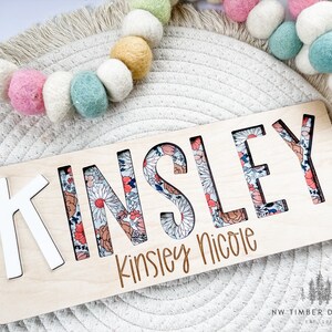 Name Puzzles With Patterned Backing, Name Recognition Puzzles, Learning ...