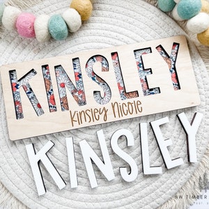 Name Puzzles With Patterned Backing, Name Recognition Puzzles, Learning ...