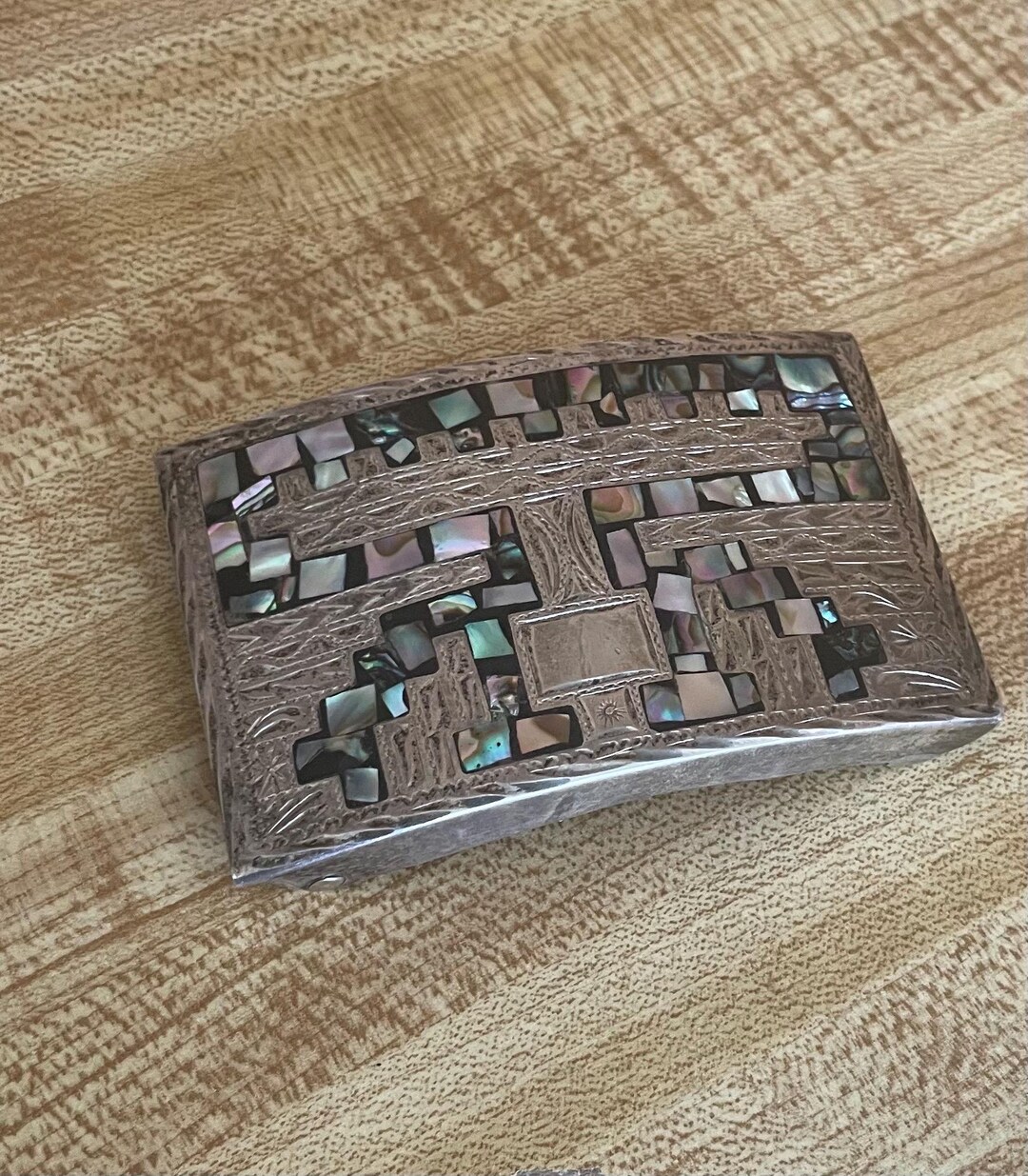 Vintage Jalisco Mexico 925 Abalone Belt Buckle Hallmarked.#829s.free ...