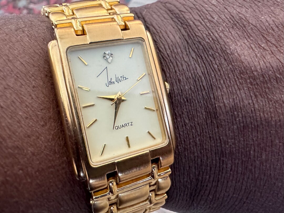 New John Weitz Analog Rectangular Quartz Watch Vintage.#2232wb.free ...
