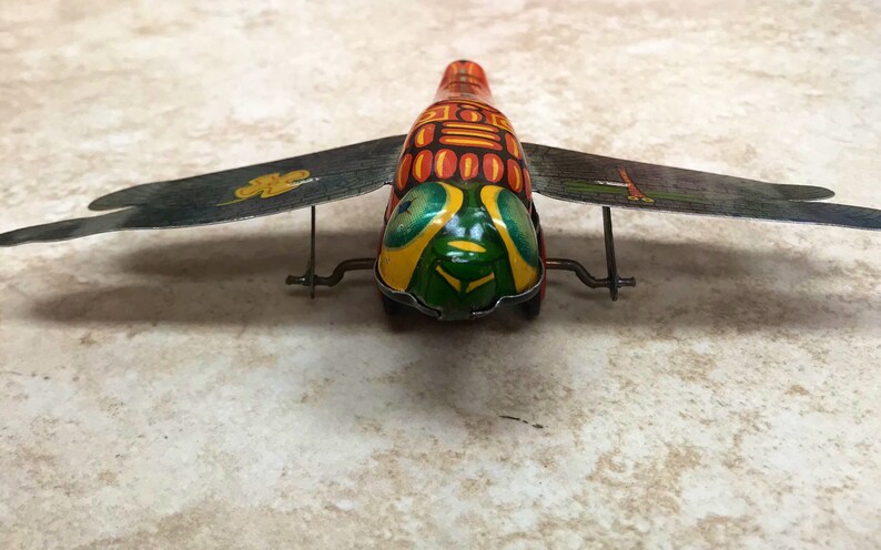 Vintage Rare Japanese Tin Dragonfly Friction Toy. - Etsy