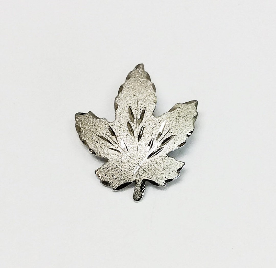 Stunning Sterling Silver Maple Leaf Pin 0068 - Etsy