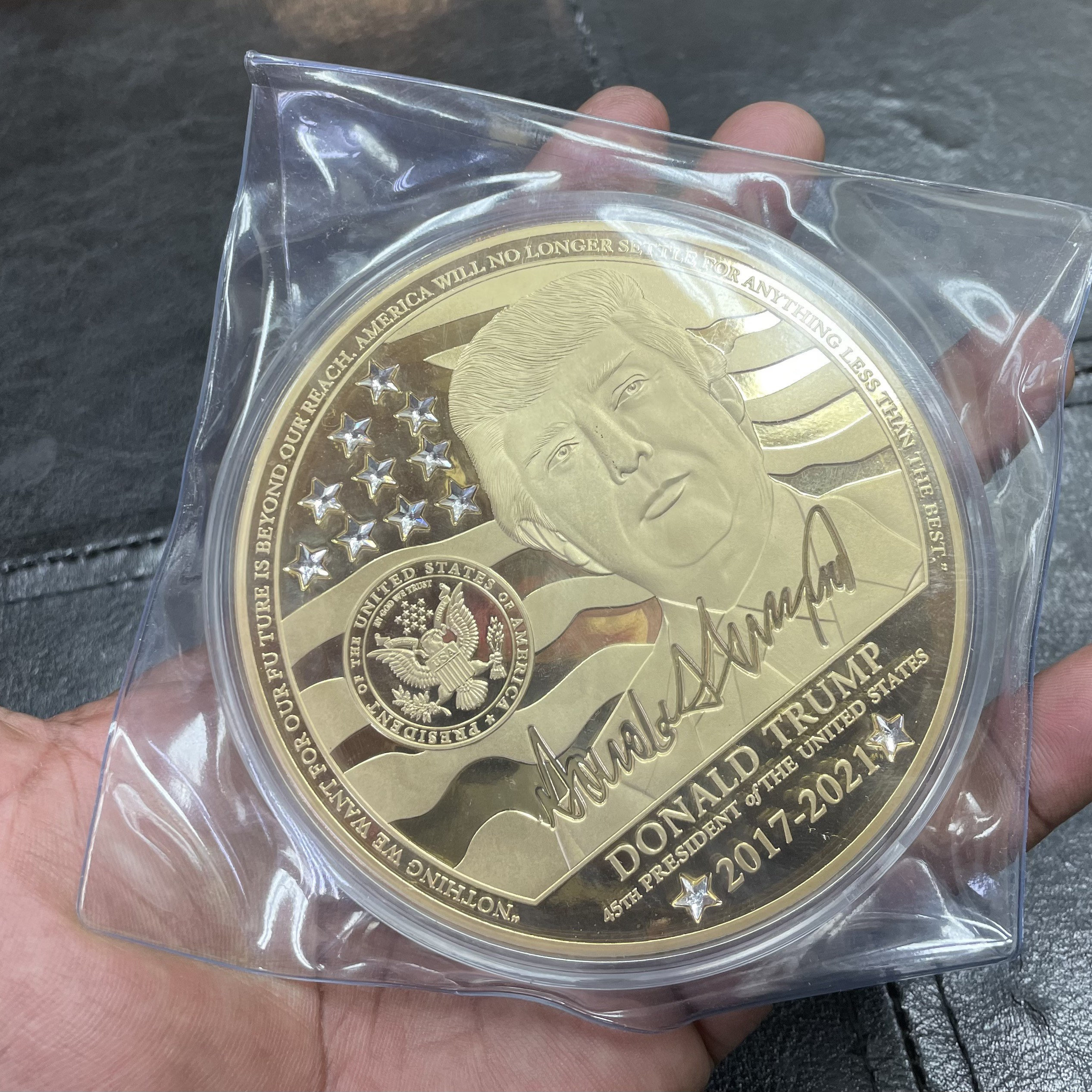 Jumbo Size Donald Trump 45th President Coin With - Etsy