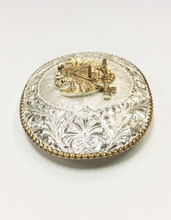 Stunning el arturo bronze crumrine belt buckle - Gem