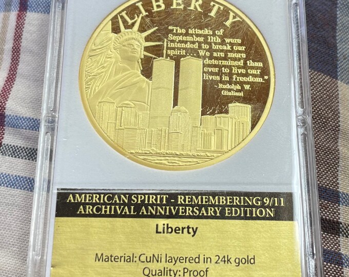 American Spirit Remembering 9/11 Commemorative Liberty Coin Proof ...