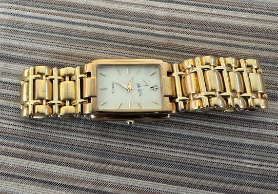 New John Weitz analog rectangular quartz watch vintag… - Gem