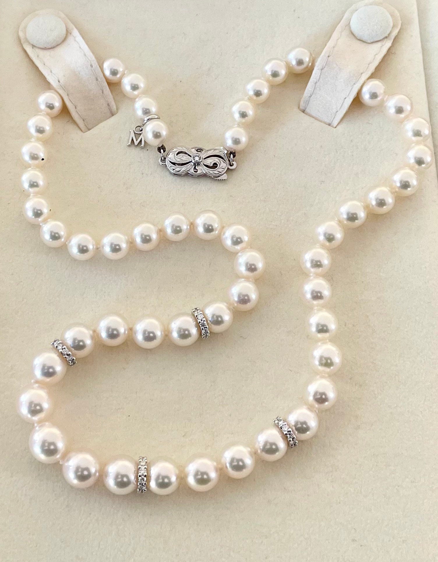 Mikimoto pearl necklace extender store