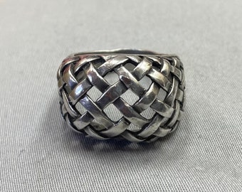 Basket Weave Ring - Etsy