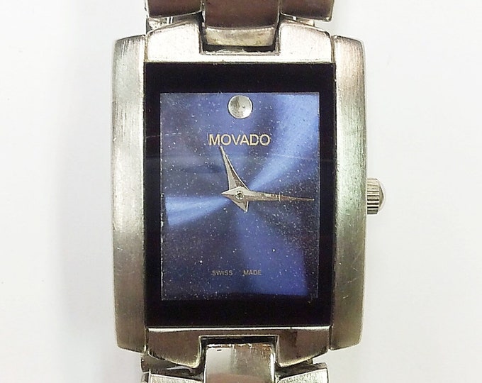 Movado Fiero Swiss Made Blue Face Watch - Etsy