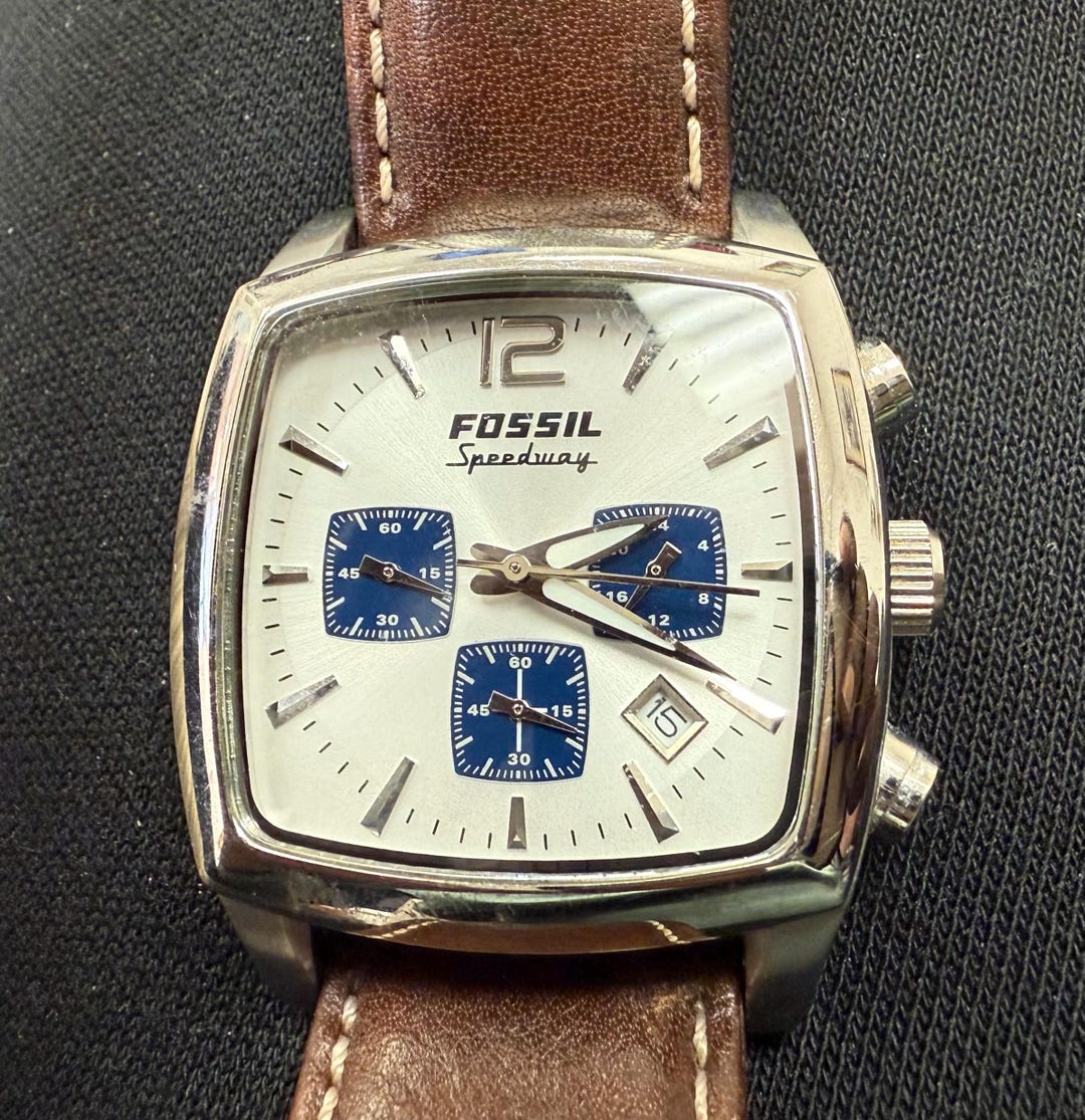 Genuine Men’s Fossil Wrist Watch Brand New Battery.#410wb.free Shipping ...