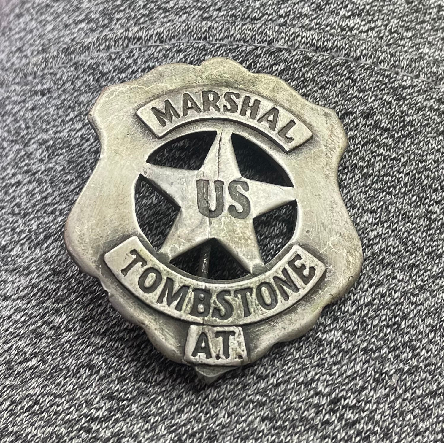 Vintage Old West Marshal US Tombstone Arizona Territory Badge - Etsy