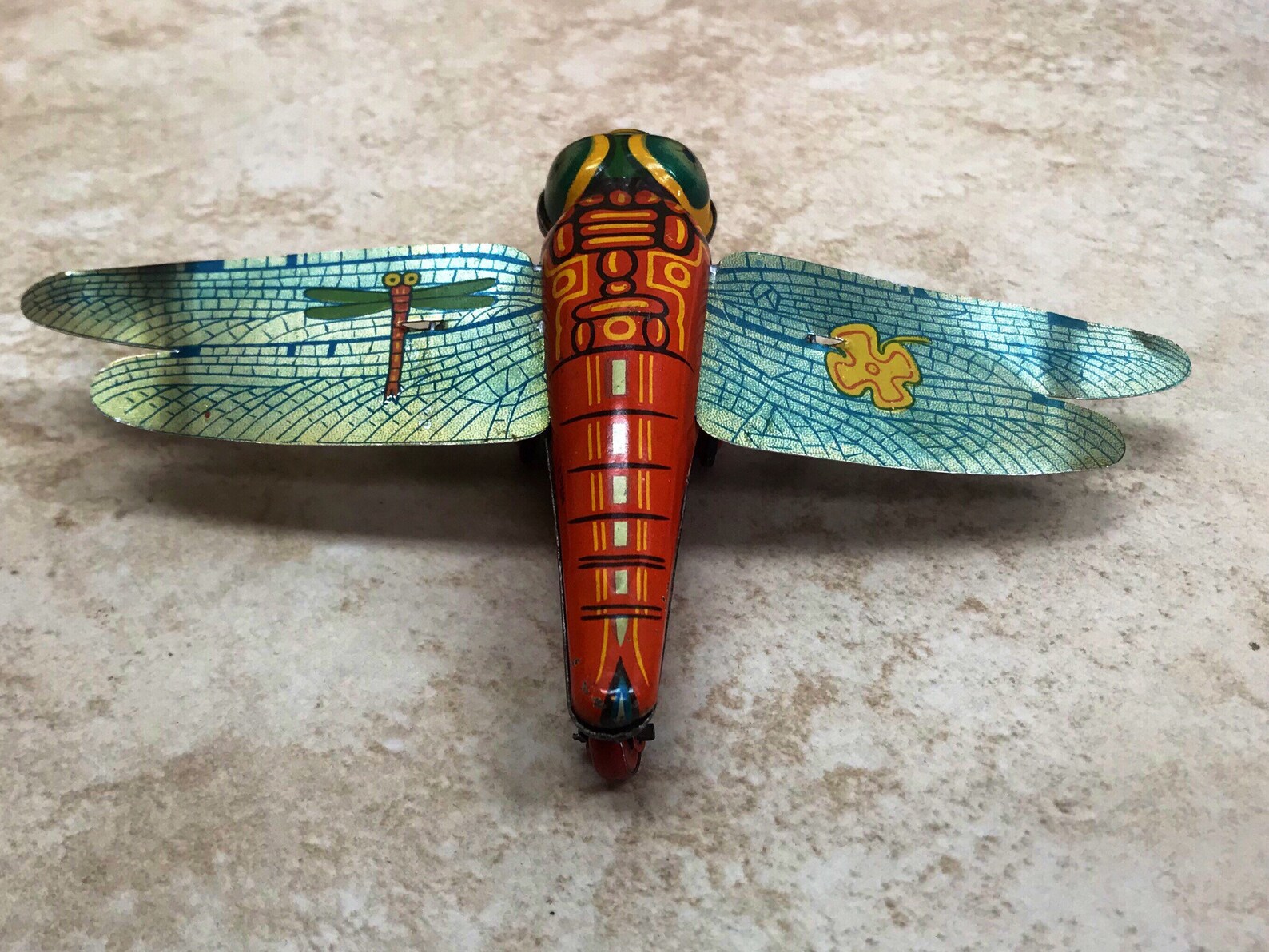 Vintage Rare Japanese Tin Dragonfly Friction Toy. - Etsy
