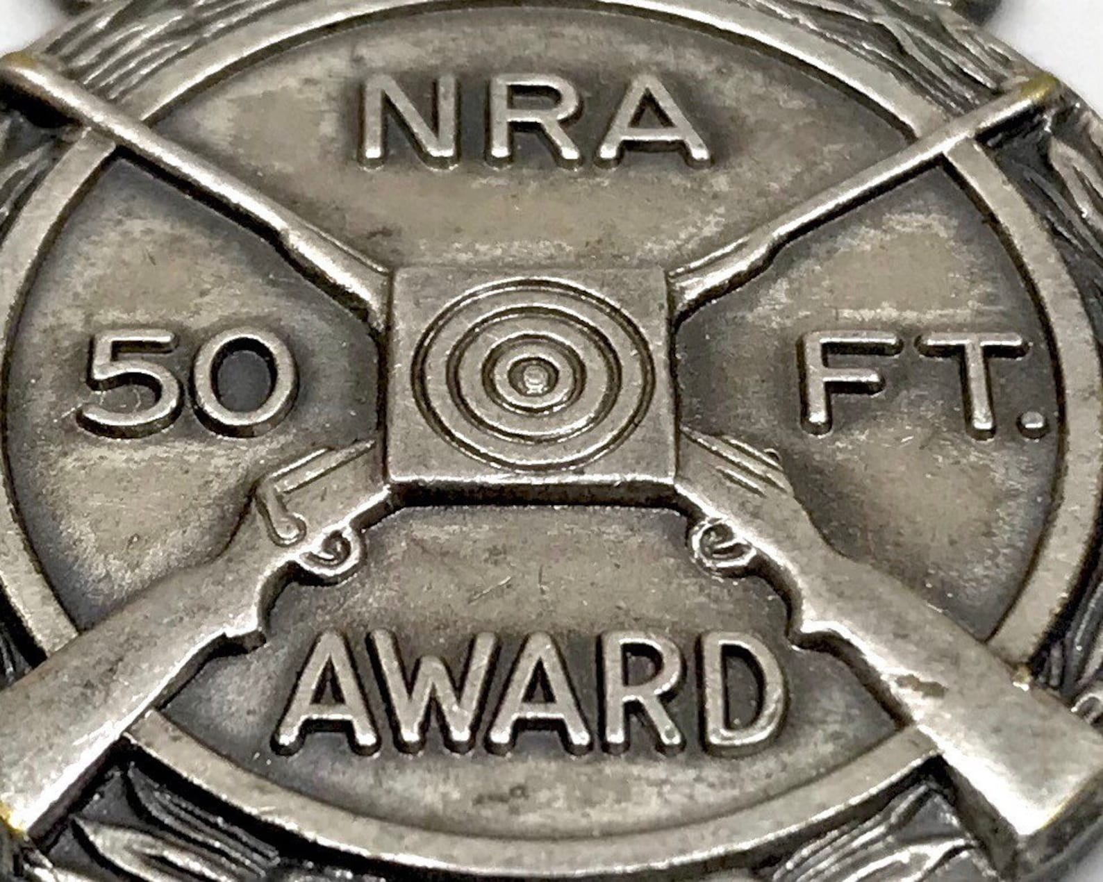 Vintage NRA Gun Riffle 50 FT Marksman Award Medal as Is. 2515 - Etsy