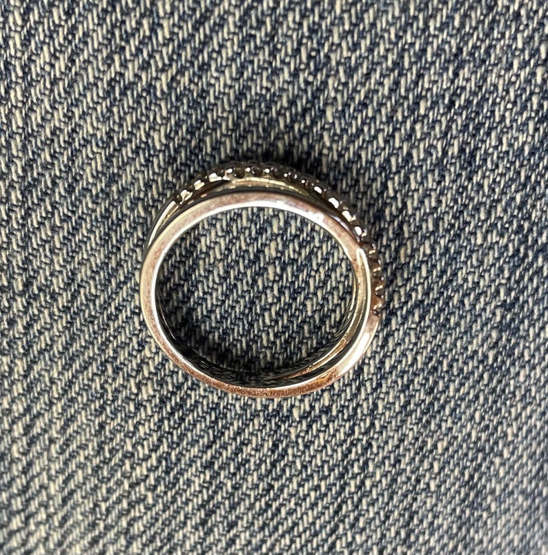 Tri Color Triple Rolling Ring Sterling Silver Size - Etsy