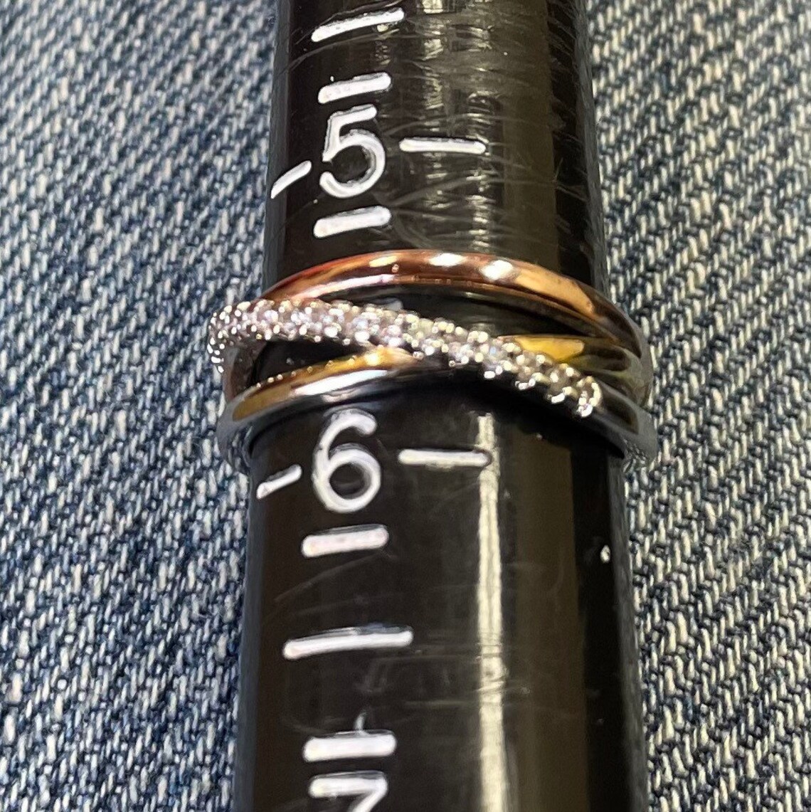 Tri Color Triple Rolling Ring Sterling Silver Size - Etsy