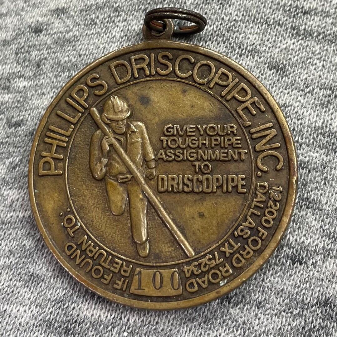 Vintage Phillip 66 DRISCOPIPE Pendant / Medal.#10147. Free Shipping ...