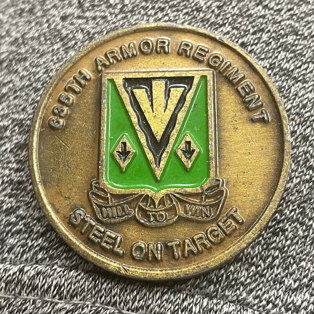 635th Armor Regiment Coin: Steel on Target, Omaha Beach - Etsy