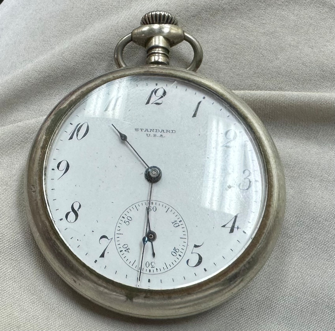 Vintage USA Standard Pocket Watch Sold as is Parts.#2812wb.free ...