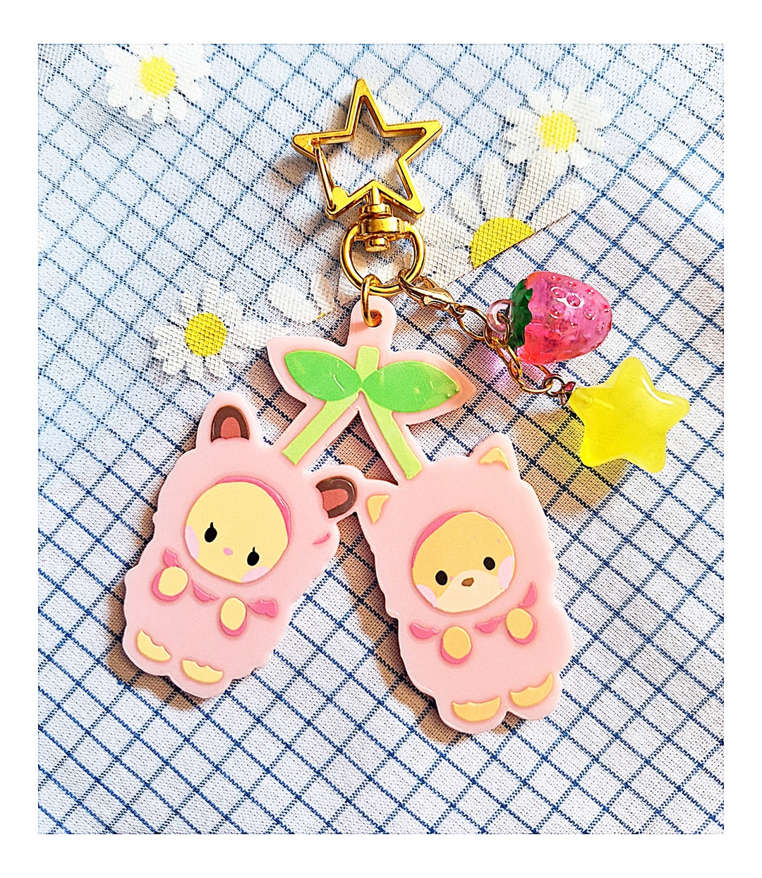 Sylvanian Cherry Keychain - Etsy