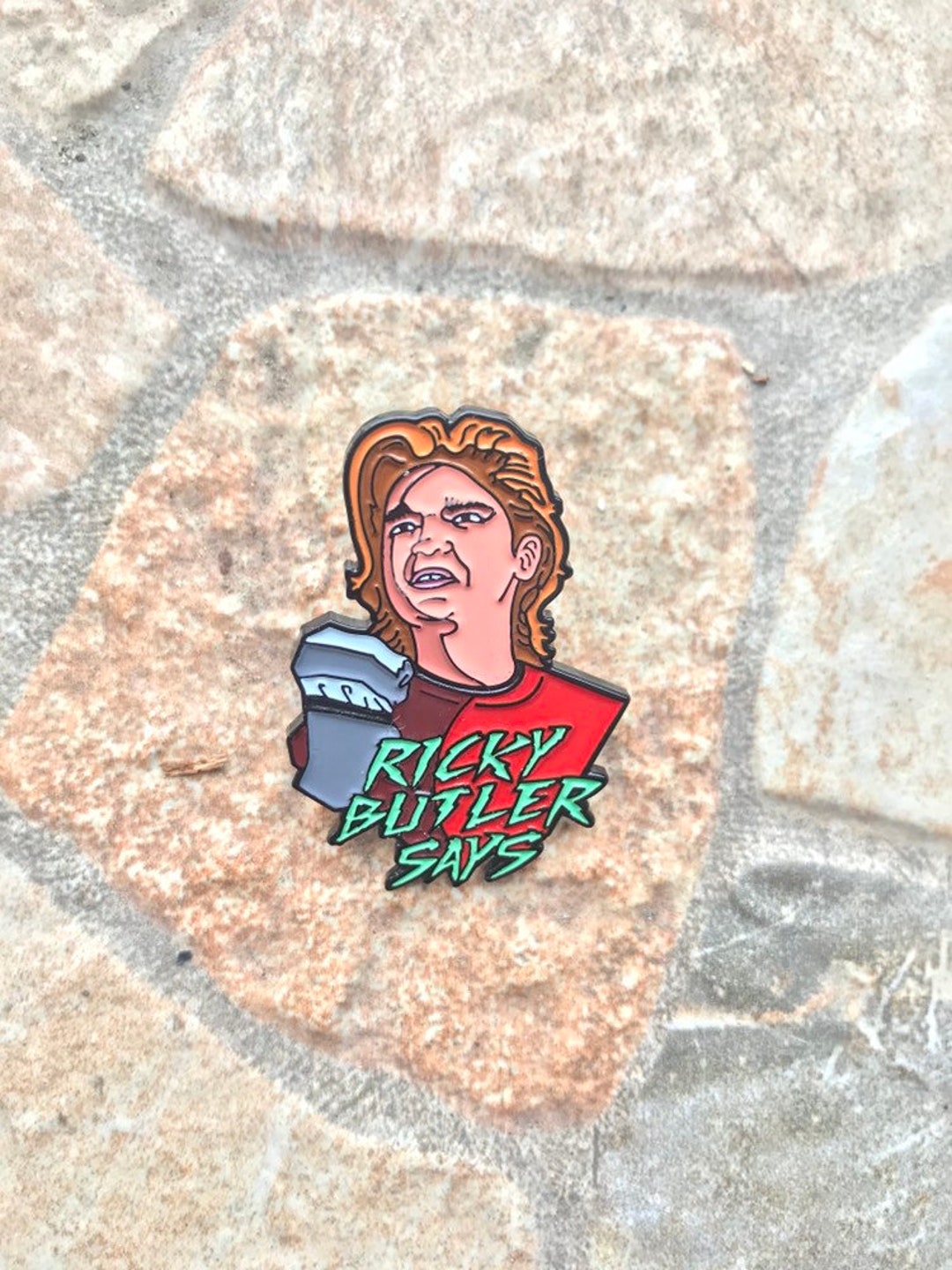 The 'burbs Ricky Butler Enamel Pin - Etsy