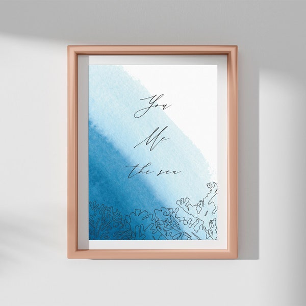 You Me and the Sea - Etsy