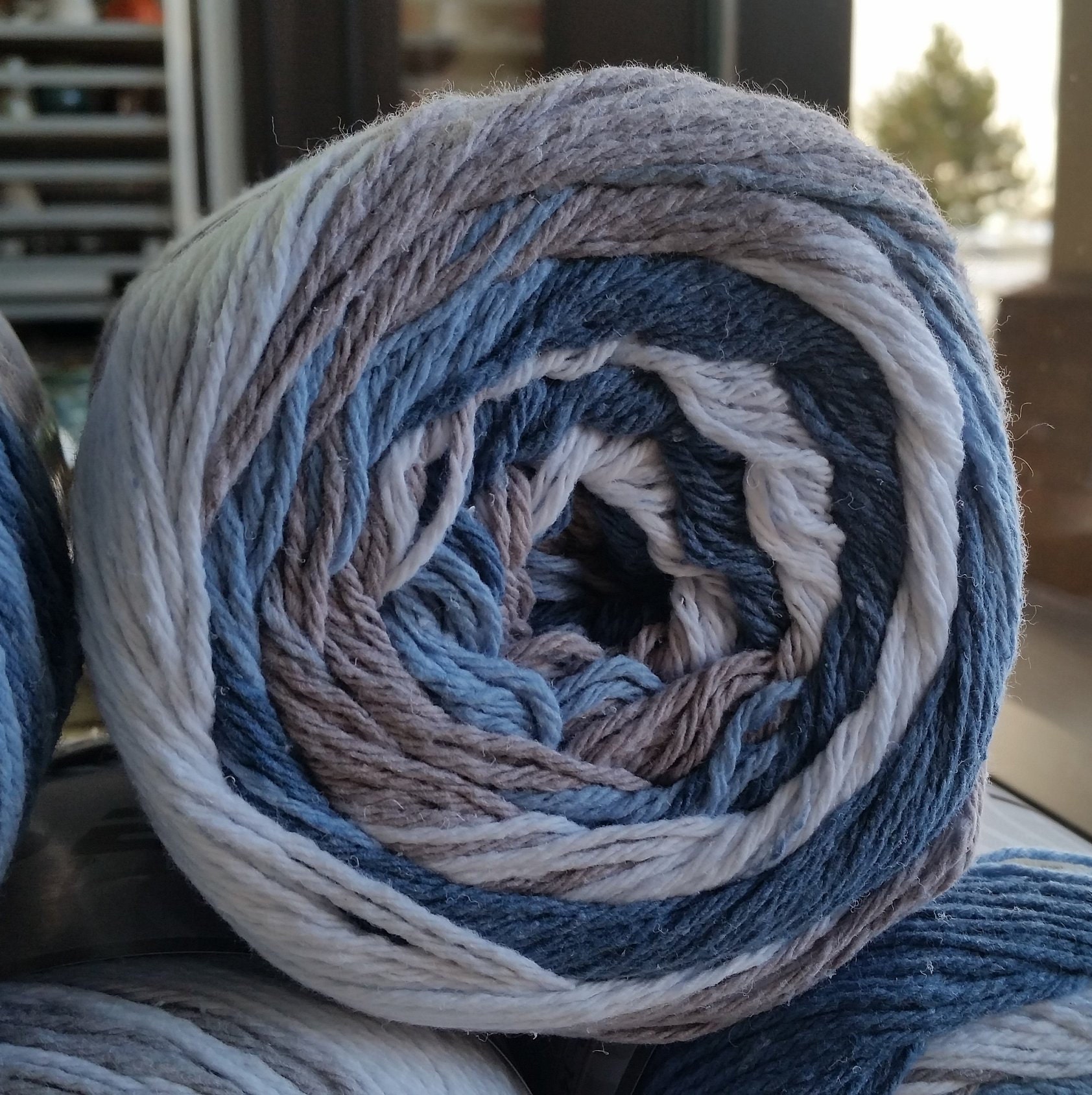 100% Cotton Yarn Cake Variegated Yarn in Various Tones | Etsy