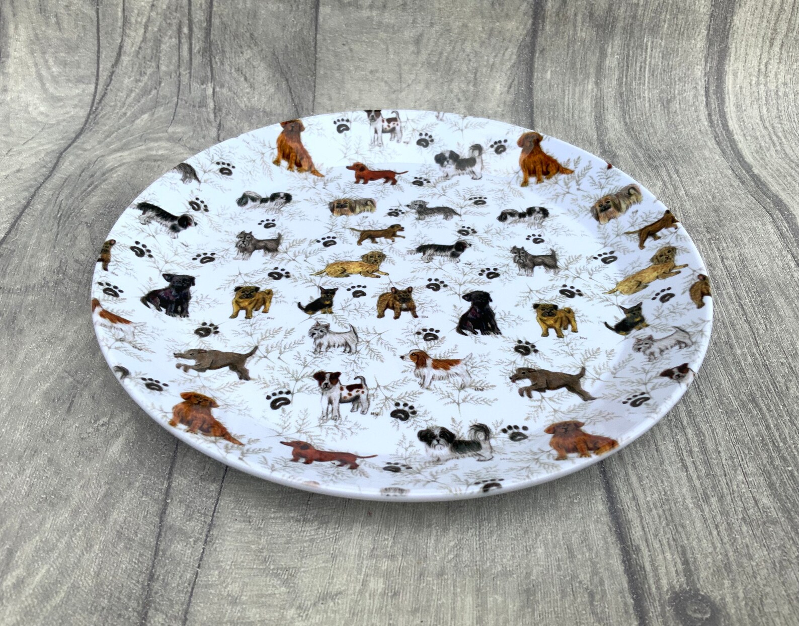 New Dog Print/ Plates/ Dinner Plates/ Kitchenware/ Childrens - Etsy