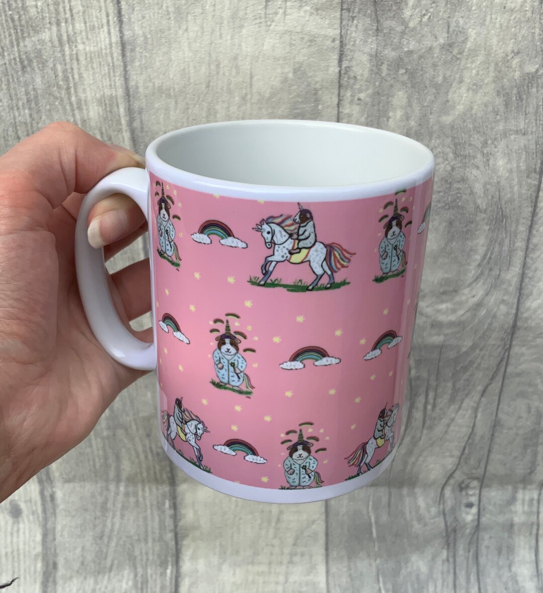 Mug, Guinea Pig Mug, Guinea Pig, Unicorn, Ceramic Mug, Kitchenware ...
