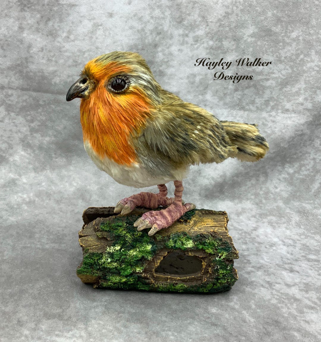 Realistic Animal Replica, Robin Bird, Soft Sculpture, Bird Replica ...