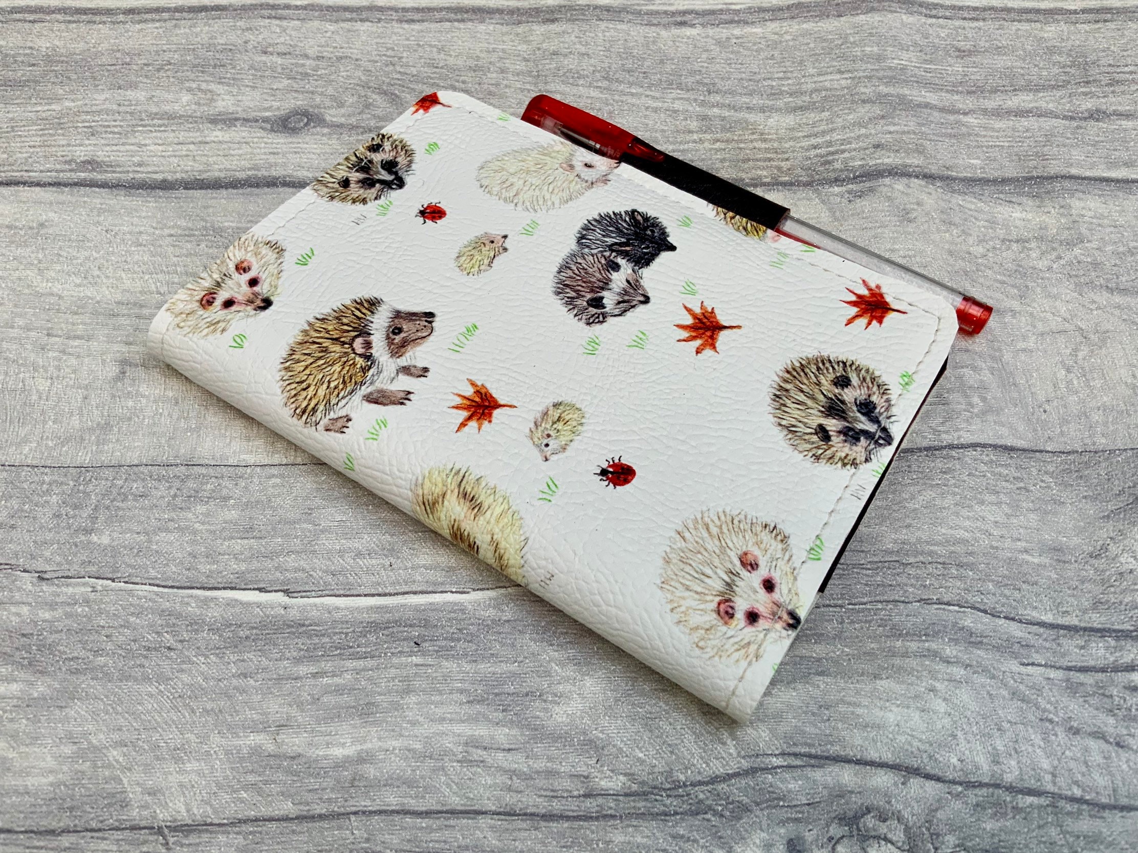 Hedgehog/ notebook cover/ A6 notebook/ hedgehog gifts/ | Etsy