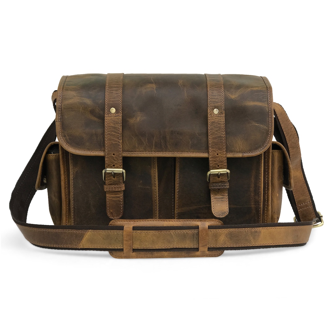 Full Grain Leather Camera Bag: Customisable Sling for - Etsy