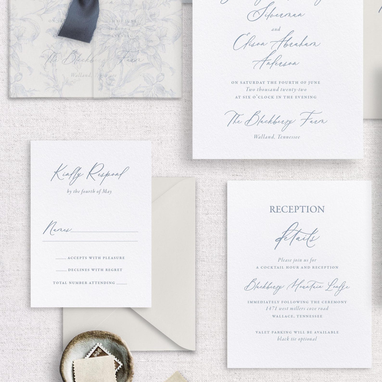 Gwendolyn | Timeless Wedding Invitation, Classic Wedding Invitation ...
