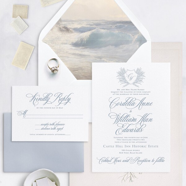 Nautical Wedding Invitation - Etsy