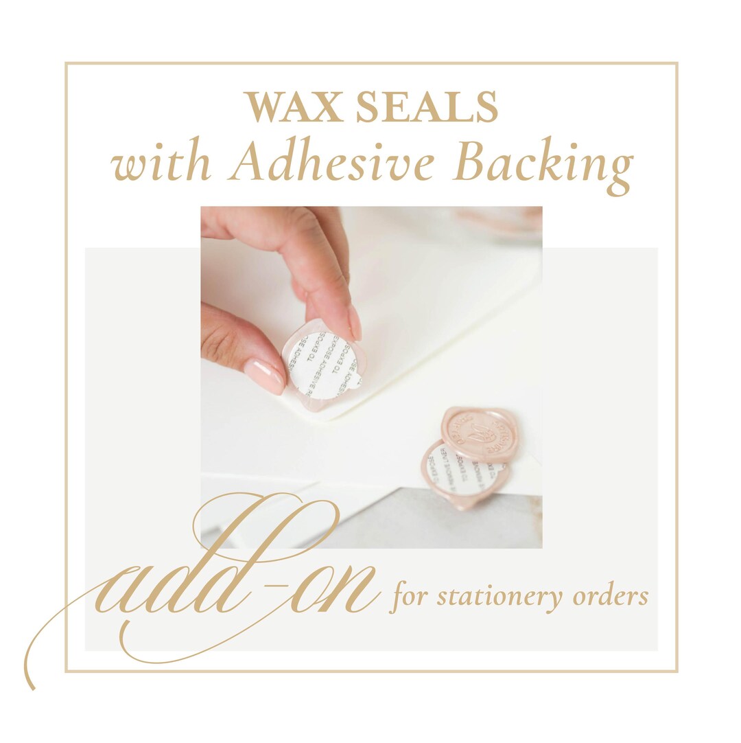 ADD ON - Wax Seals With Adhesive Backing - Available in a Variety of ...