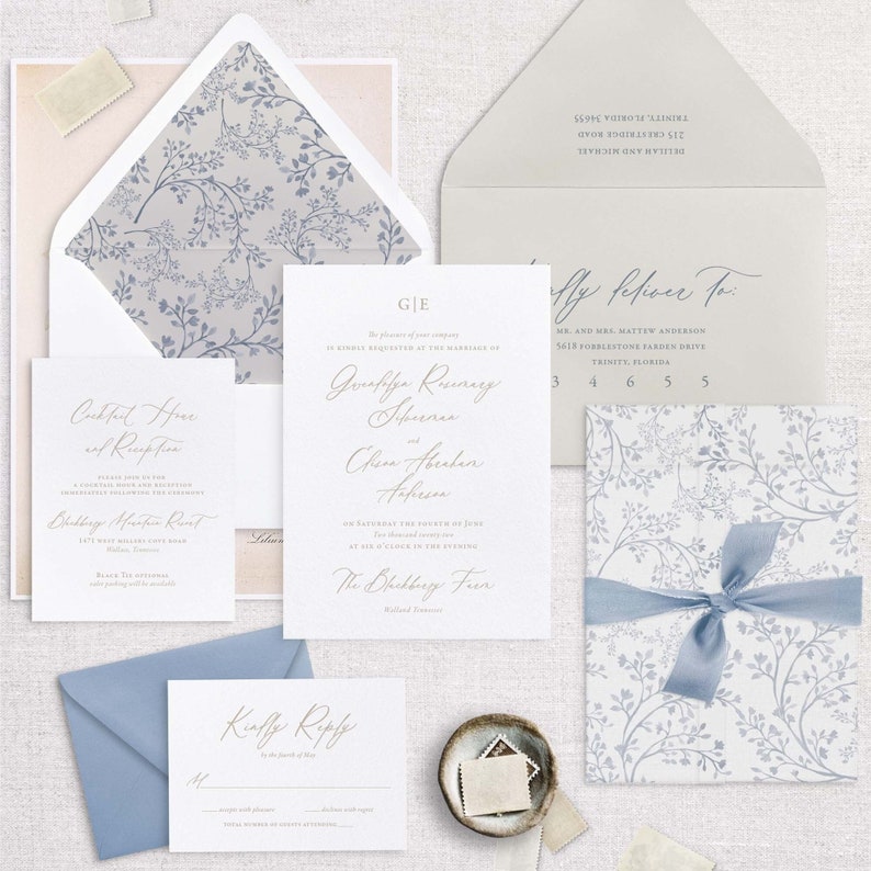Timeless Wedding Invitation, Elegant Floral Wedding Invitation ... Timeless Wedding Invitation, Elegant Floral Wedding Invitation ...